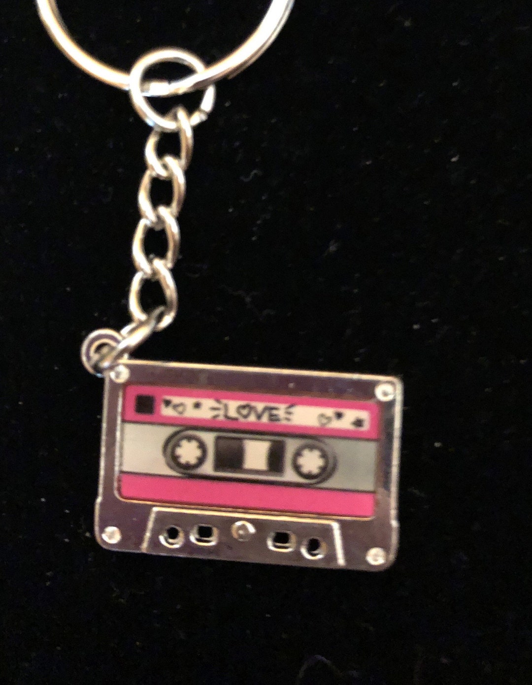 Cute Cassette Tape Keychain - Etsy
