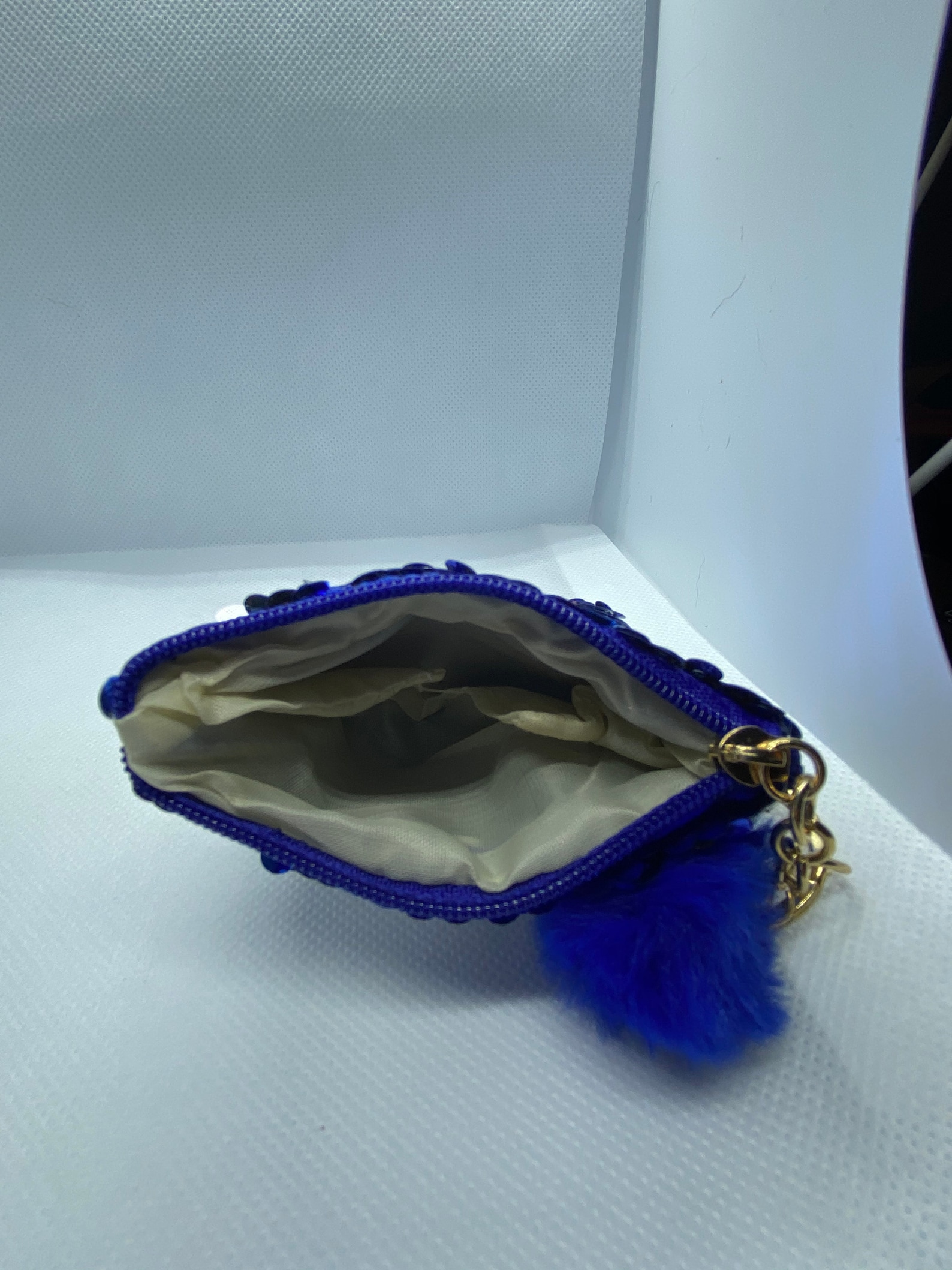 Blue and Silver Sequin Coin Purse - Etsy