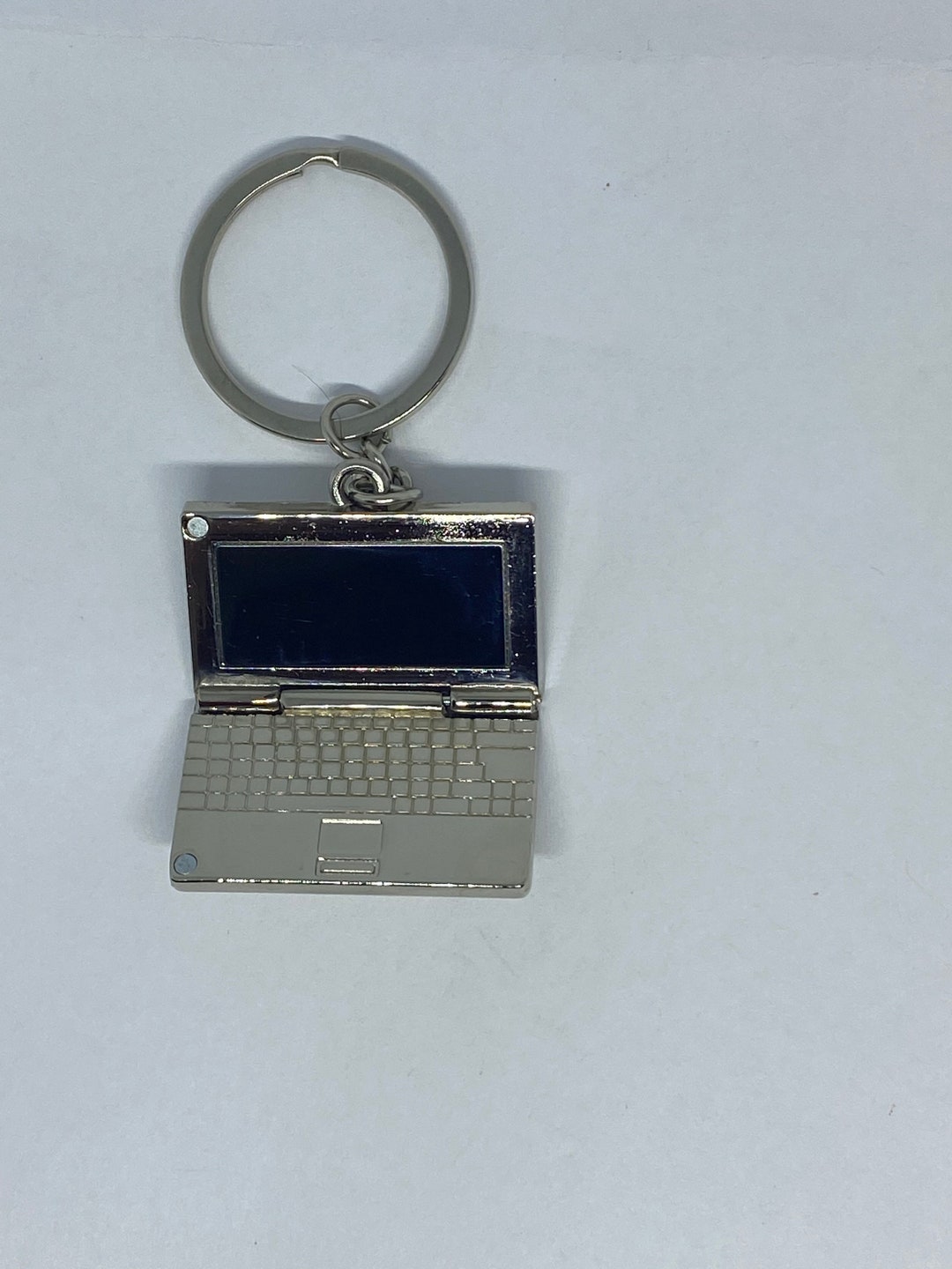 Opening Silver Laptop/computer Keychain - Etsy