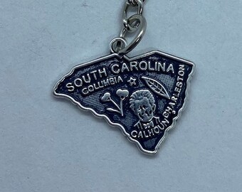South Carolina Keychain - Etsy