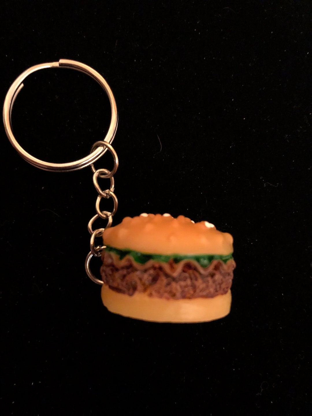 Hamburger Keychain - Etsy