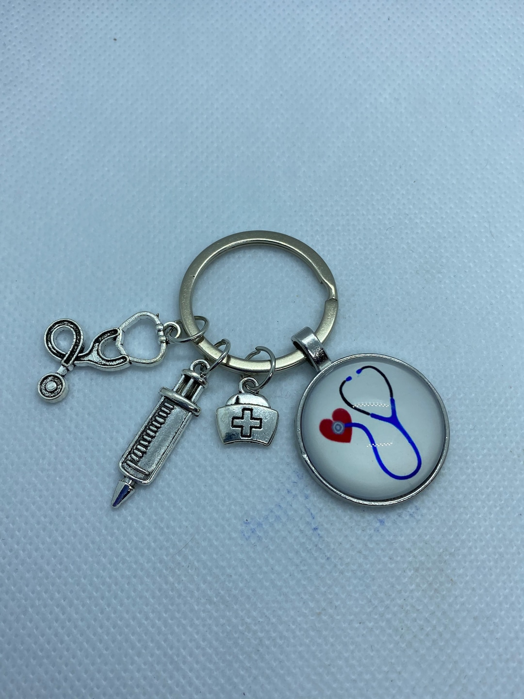 Nursing Medical Keychain With Charms - Etsy