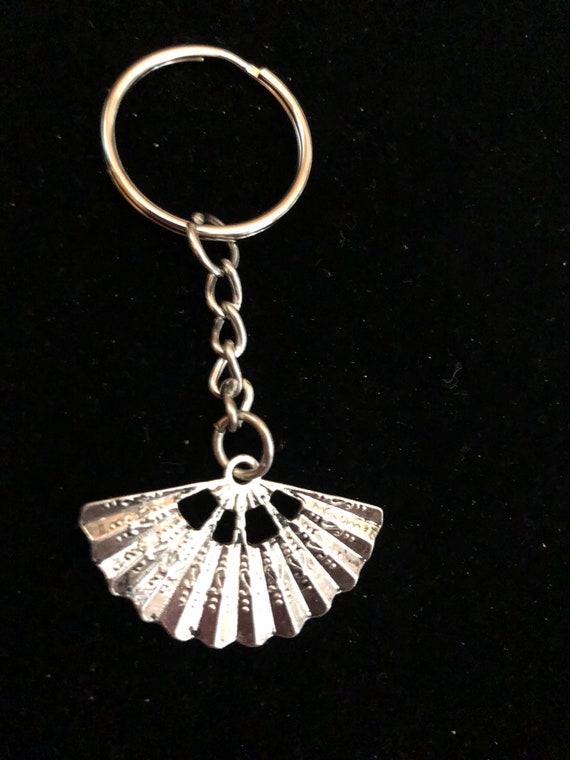 Oriental Folding Fan Keychain | Etsy