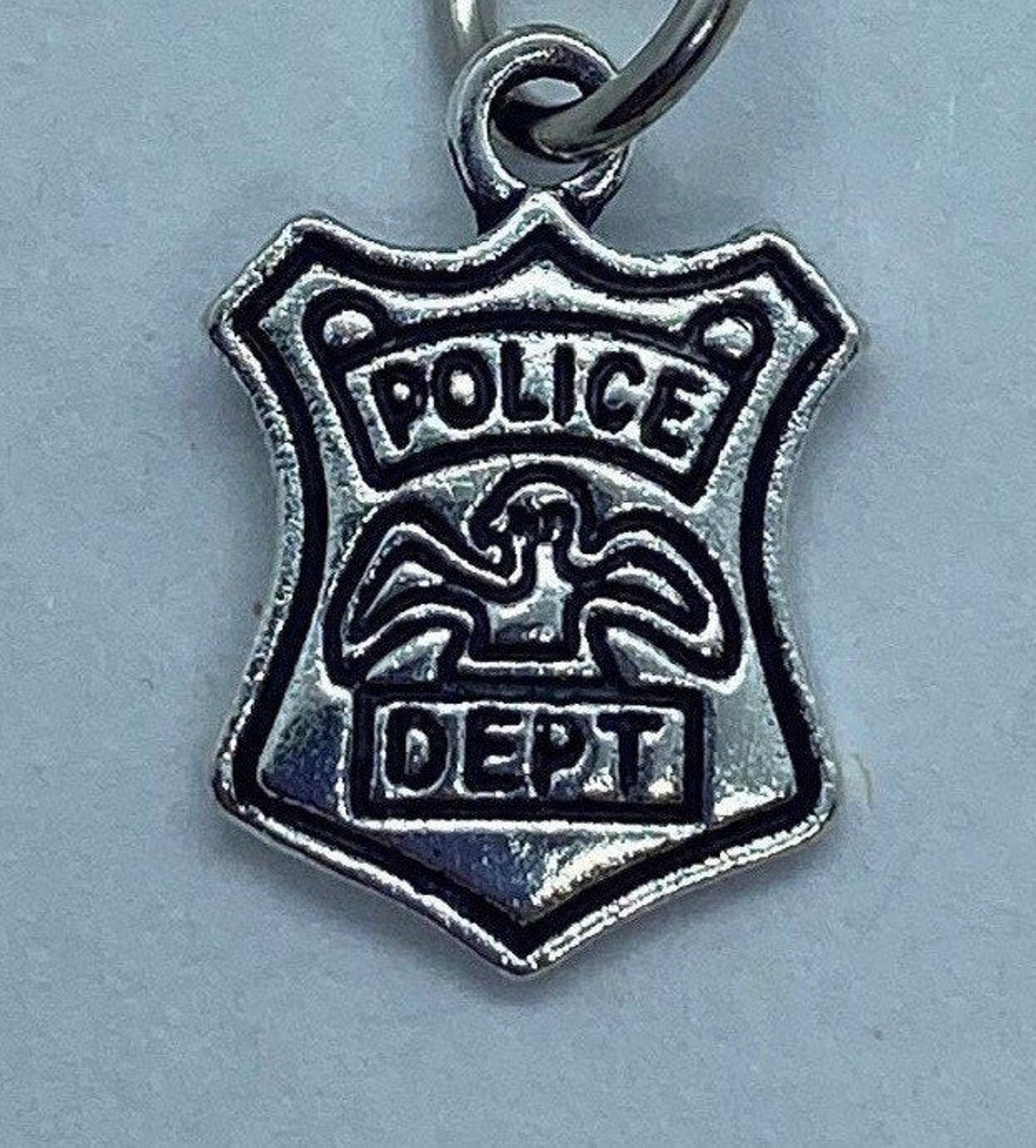Tiny Silver Police Badge - Etsy