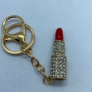 Rhinestone Red Lipstick - Etsy