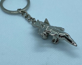 Fighter Jet Keychain | Etsy