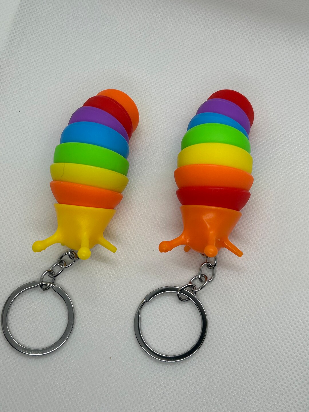 Fun Sensory Slug Keychain-random Rainbow - Etsy