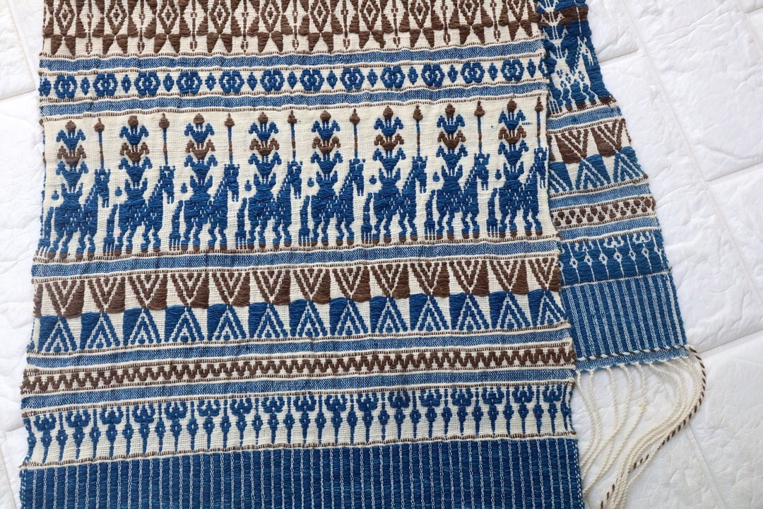 Vintage Northern Thailand Unique Table Runner Shoulder Cloth Hand Spun ...