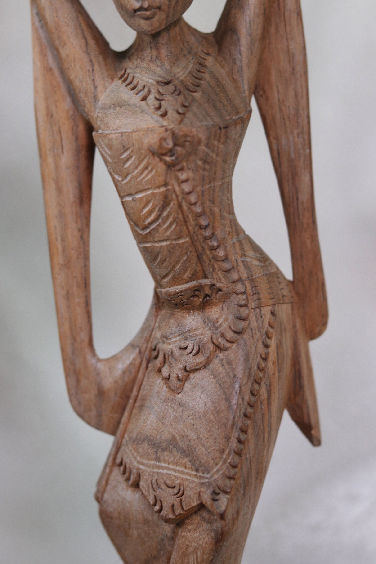 Vintage Wood Carved Bali Woman Dancer Traditional Figurine - Etsy