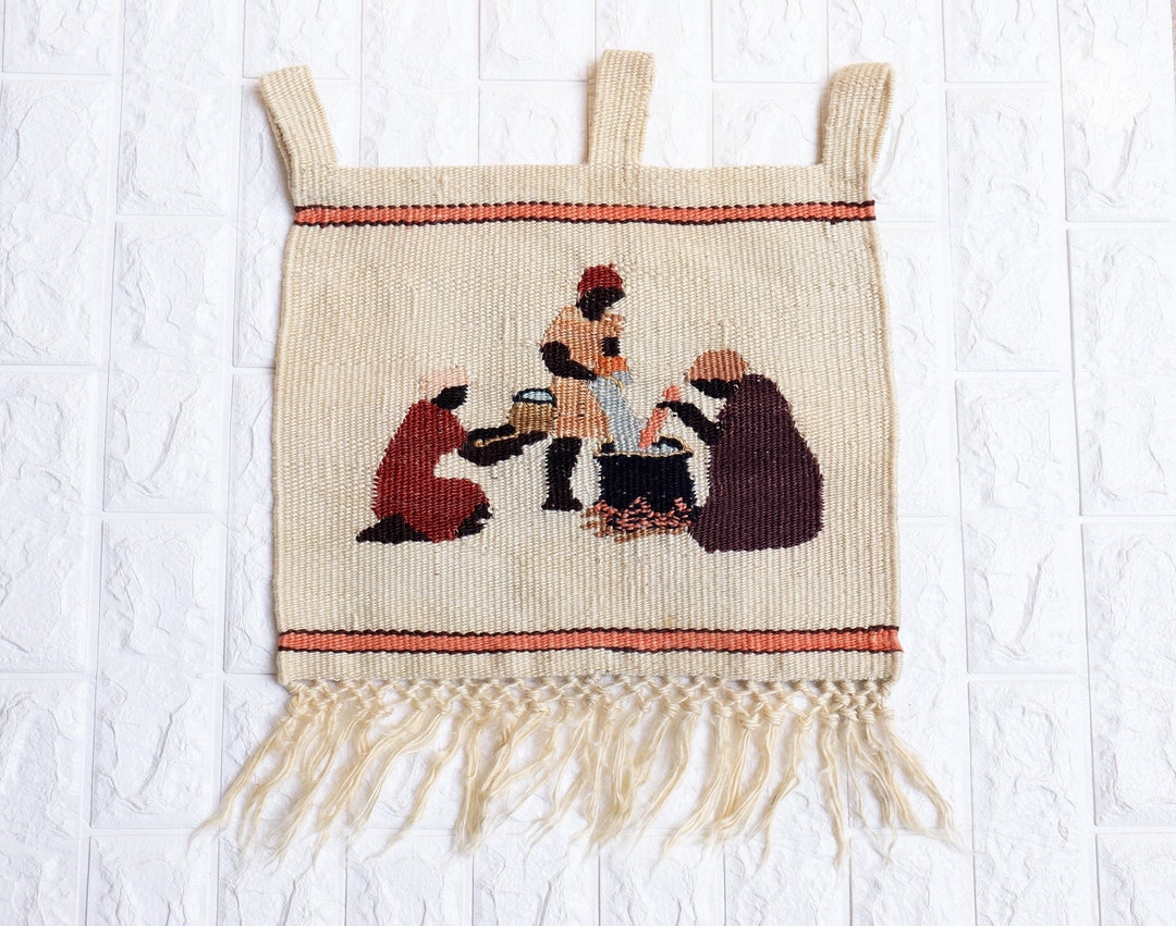 Vintage Setsoto Handwoven Wool Wall Hanging South Africa Tapestry ...