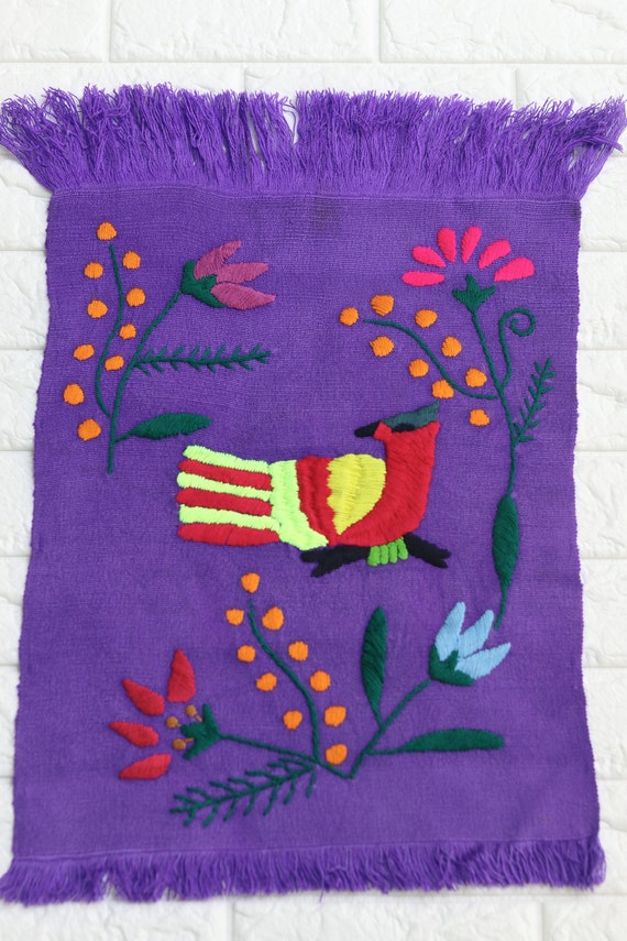 Vintage Small Size Mexican Hand Embroidered From Chiapas - Etsy