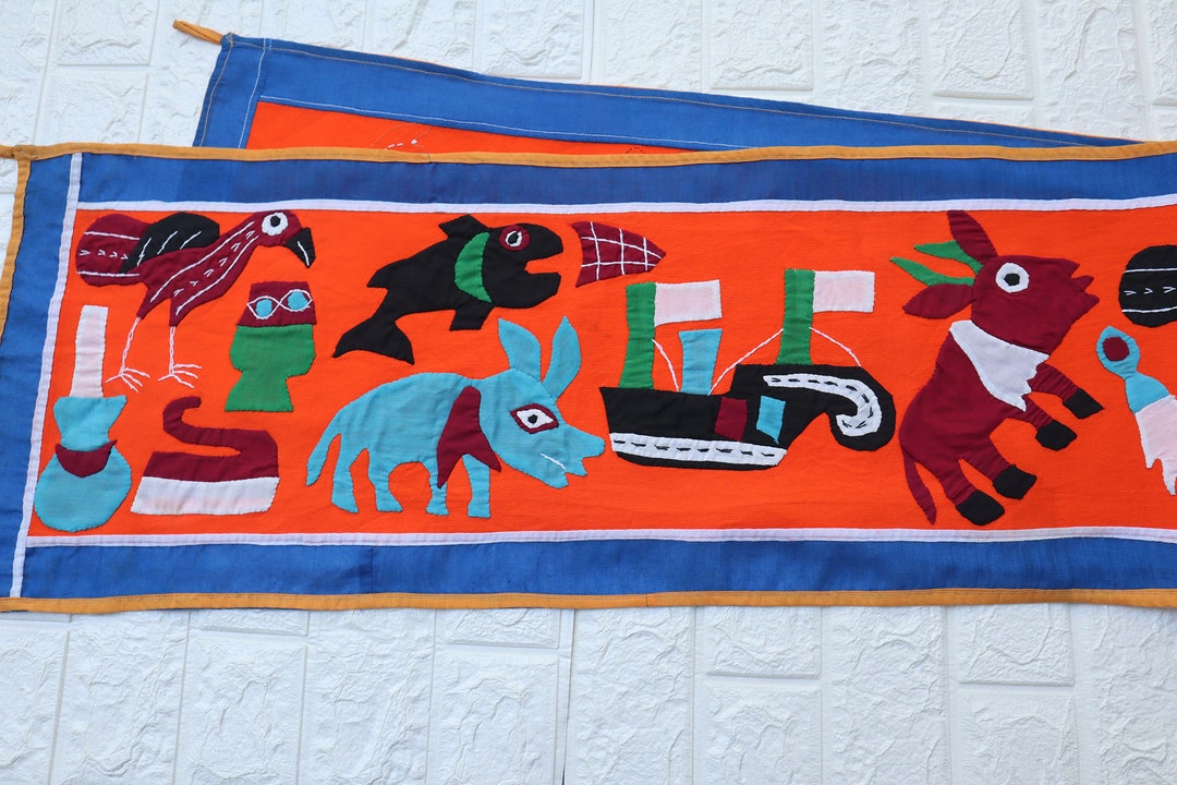Vintage Abomey Benin Applique Banner symbol of Dahomey - Etsy