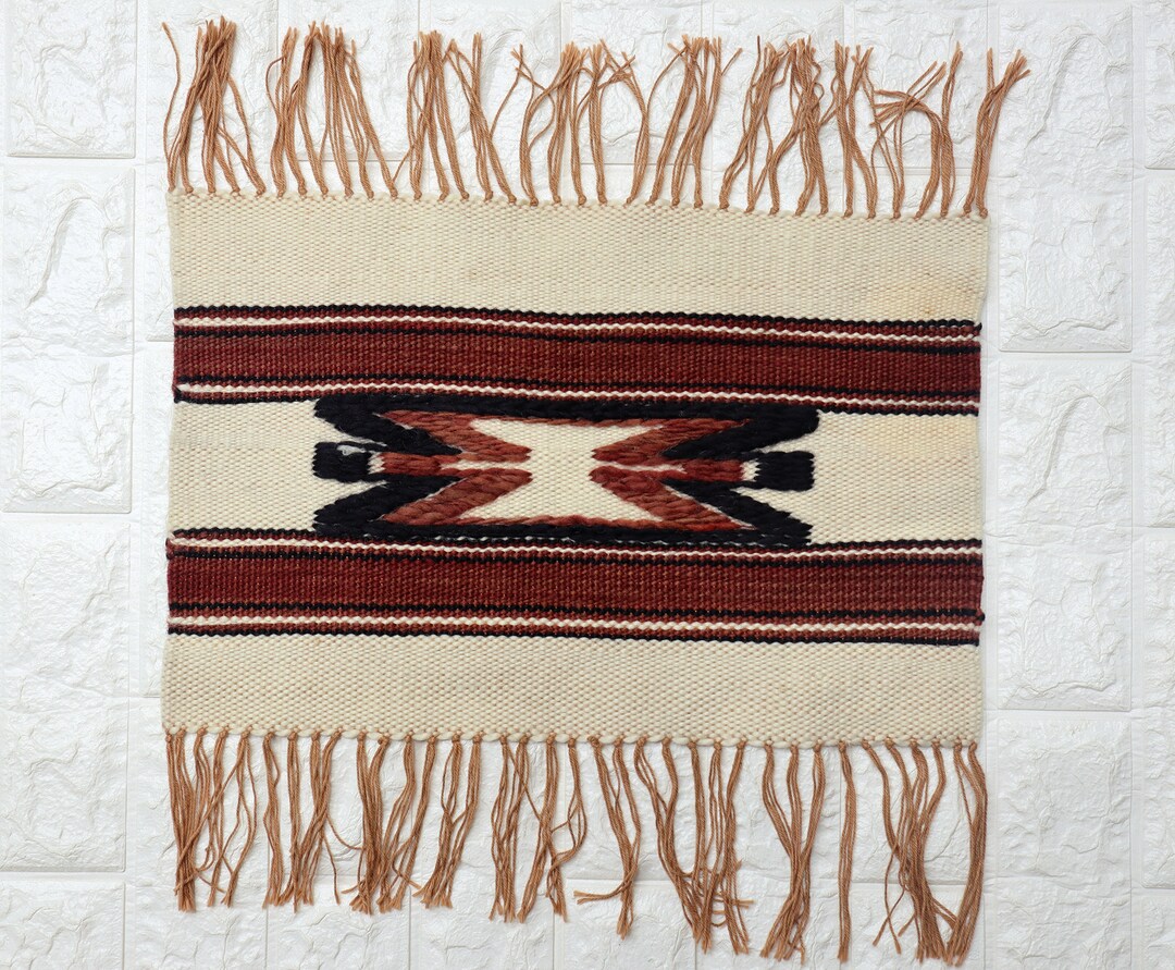 Vintage Original Botswana Traditional Pattern Wall Hanging Placemat Rug ...