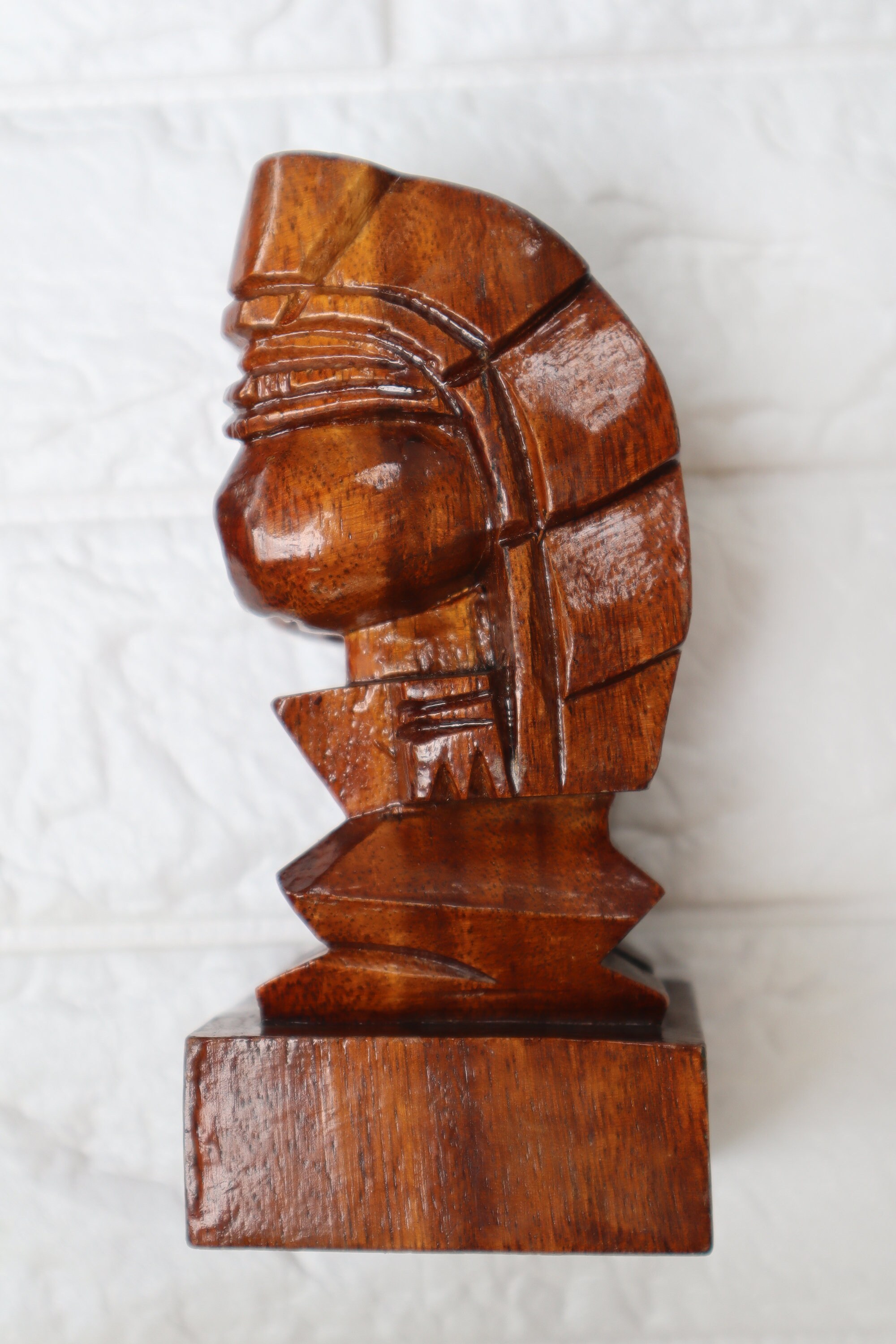 Vintage Wood Carved Hawaii Ku Tiki God Figurine Statue. - Etsy Singapore