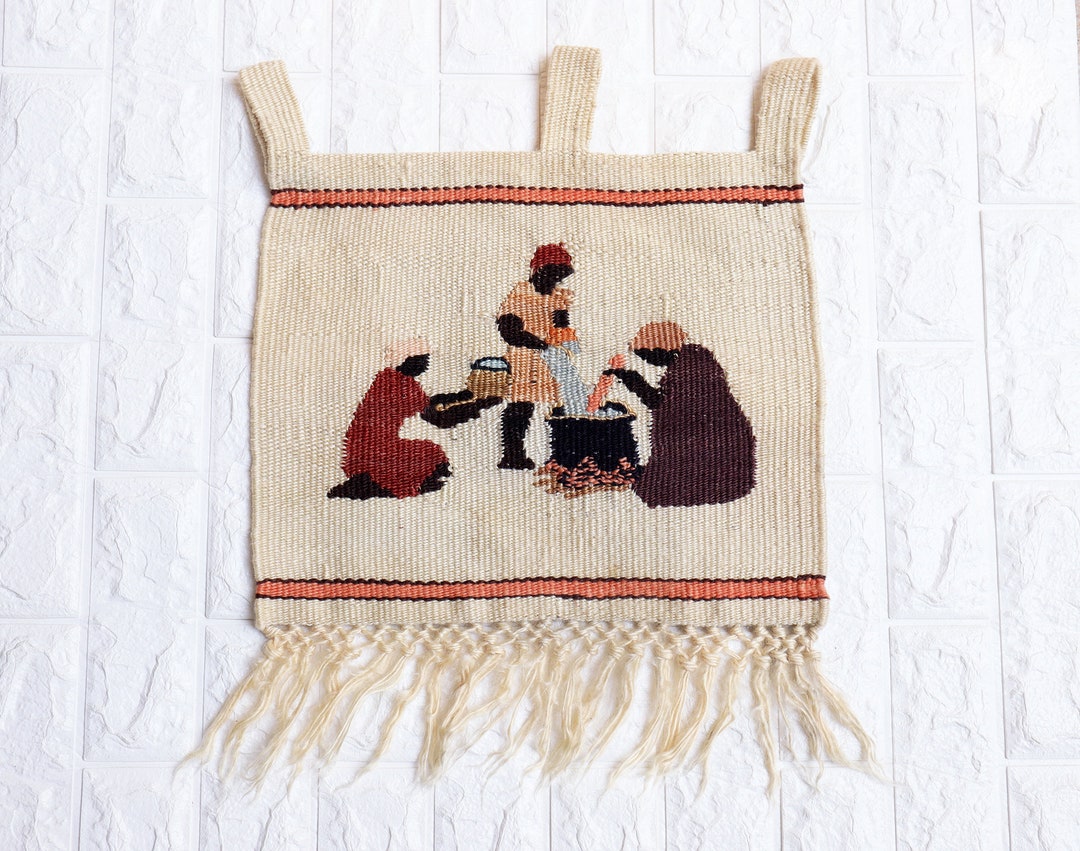 Vintage Setsoto Handwoven Wool Wall Hanging South Africa Tapestry ...