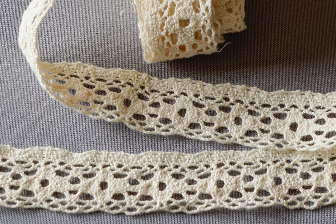 Border Lace Border Off-white Old Lace Border Used - Etsy