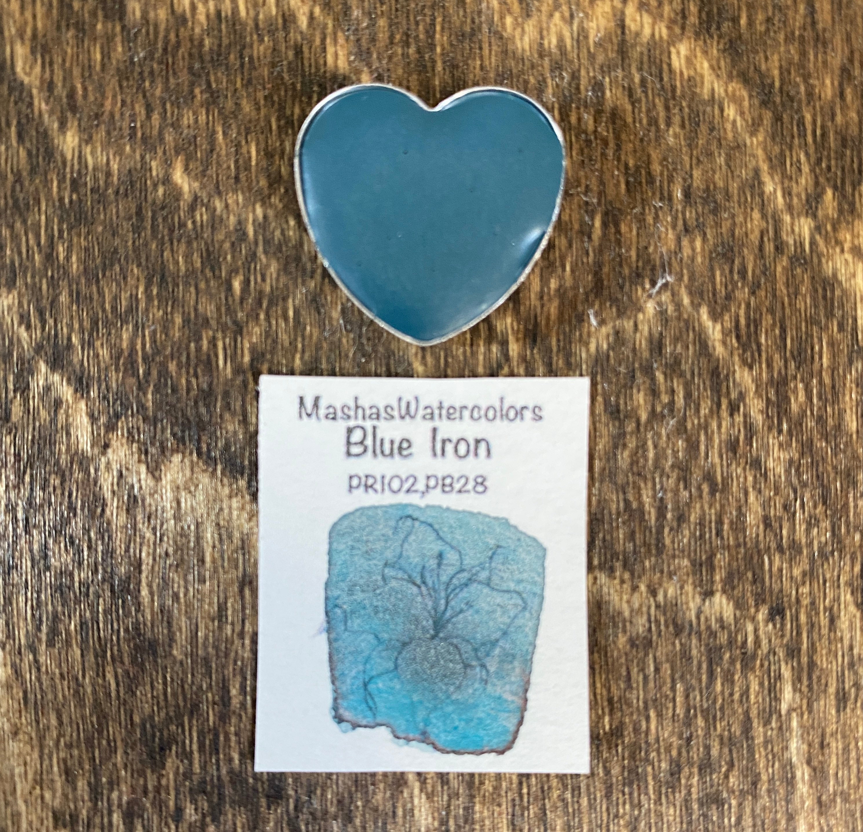 Handmade Blue Iron Granulating Watercolor Naturally Sparkly - Etsy