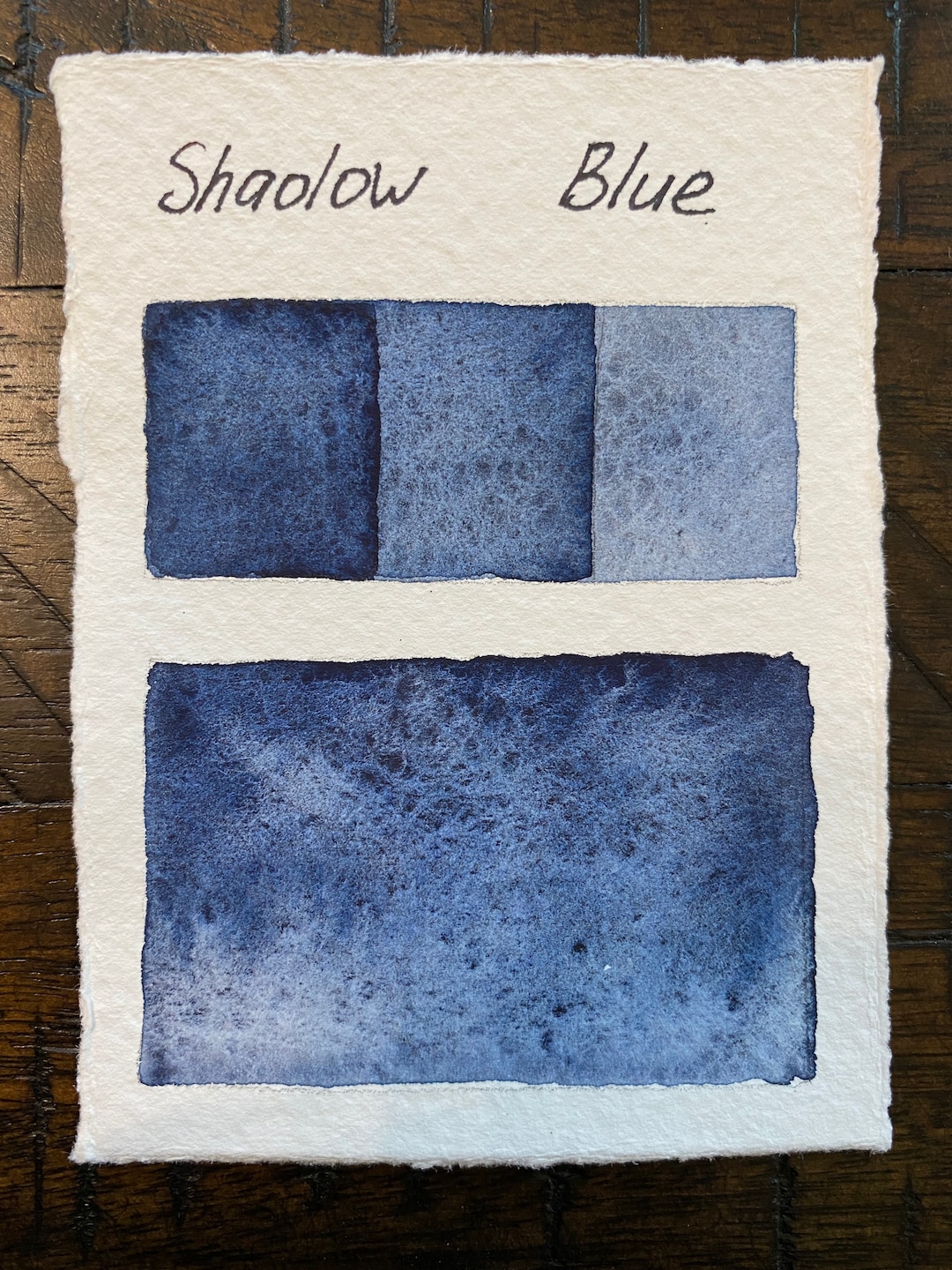 Handmade Shadow Blue Granulating Watercolor - Etsy