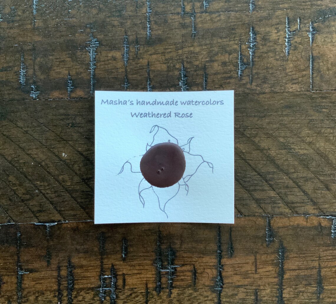 Handmade Weathered Rose Granulating Watercolor - Etsy