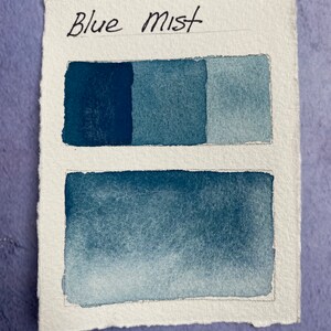 Handmade Blue Mist Granulating Watercolor - Etsy