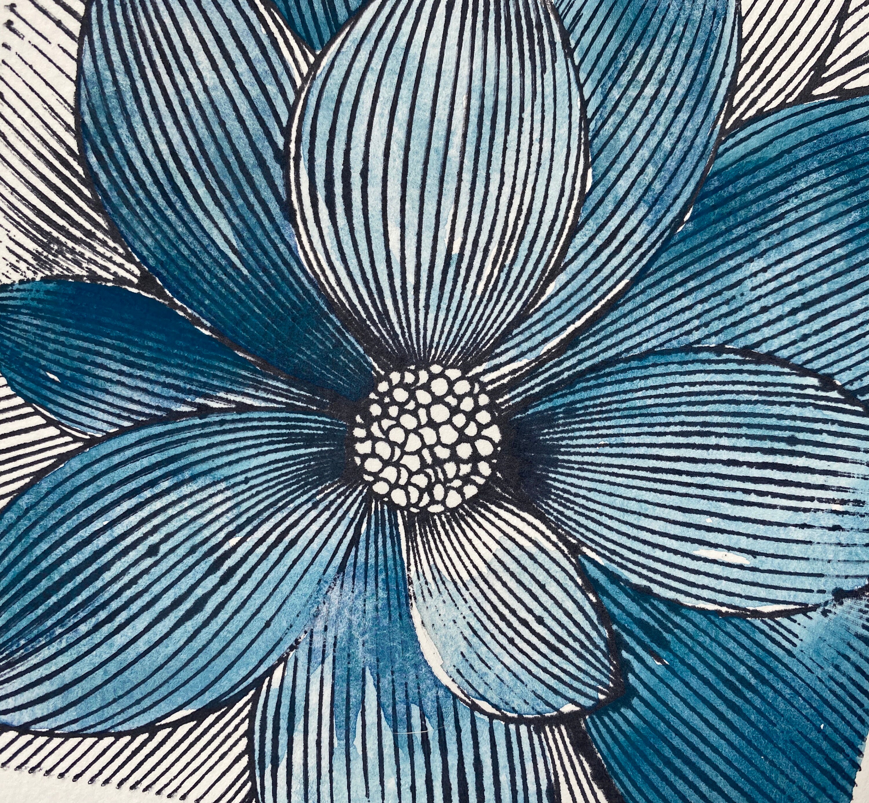 Handmade Blue Mist Granulating Watercolor - Etsy