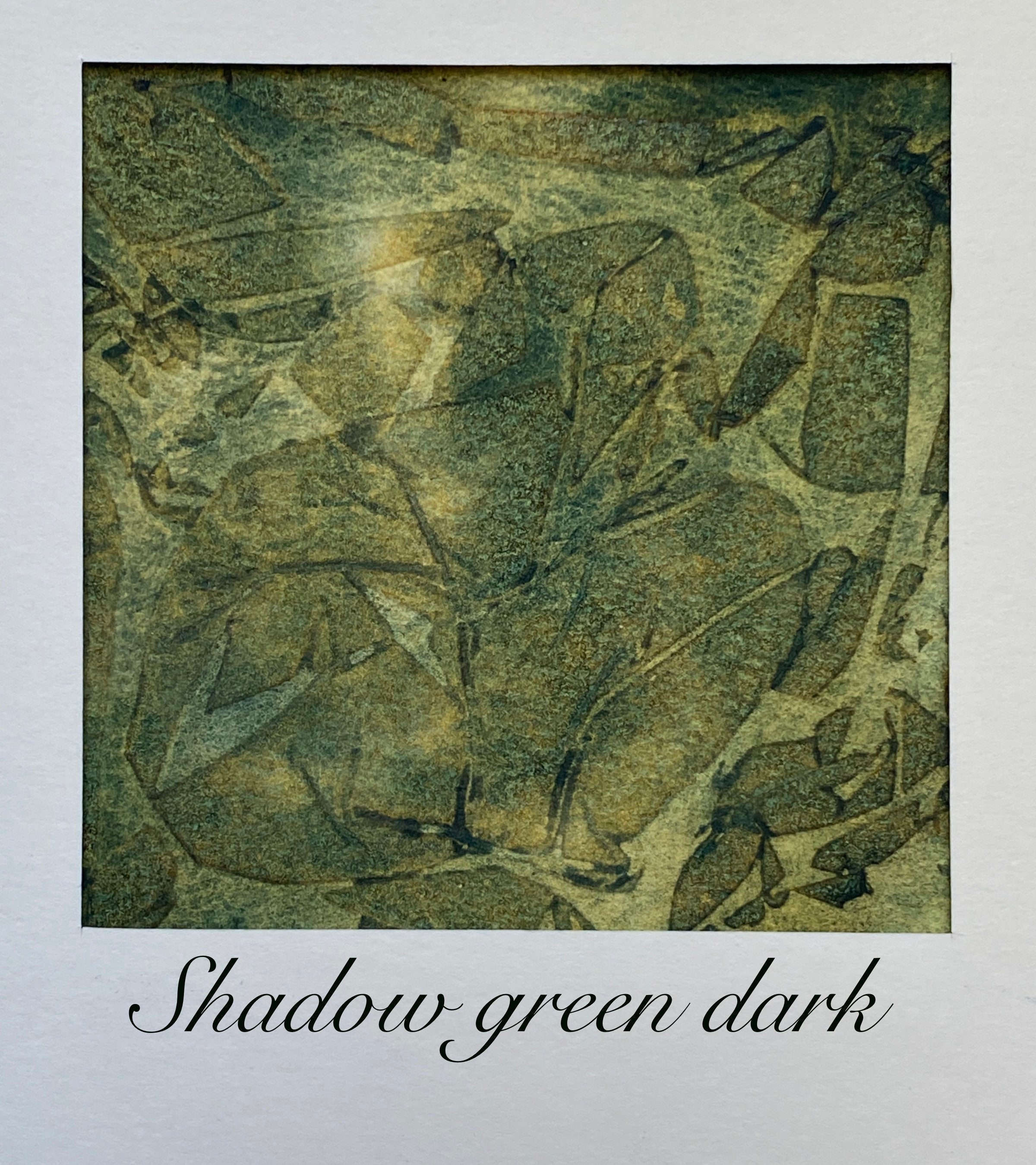 Handmade Shadow Green Dark Granulating Watercolor - Etsy