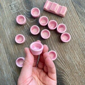 Ceramic Watercolor Pans Set of 12 Round Individual Pans Pink With Small ...