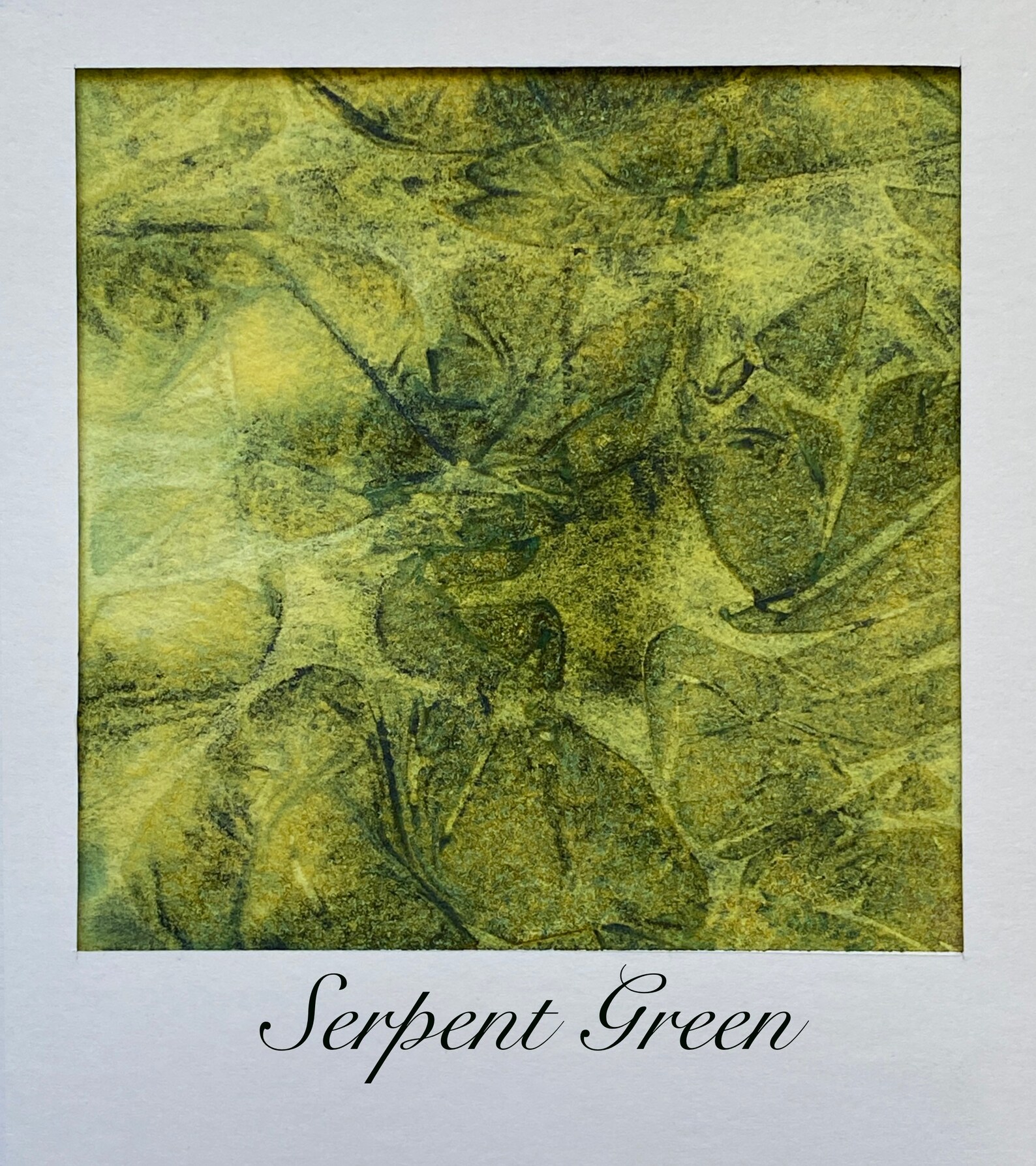 Handmade Serpent Green Granulating Watercolor Naturally - Etsy