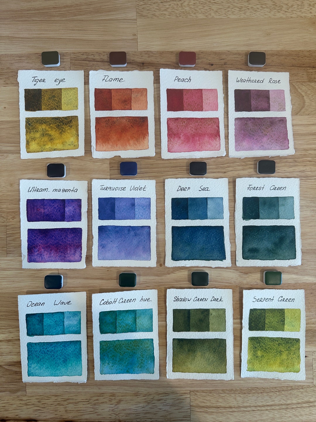 ESSENTIAL SET #1 , Regular Shape Quarter Pan Set , Granulating Handmade ...