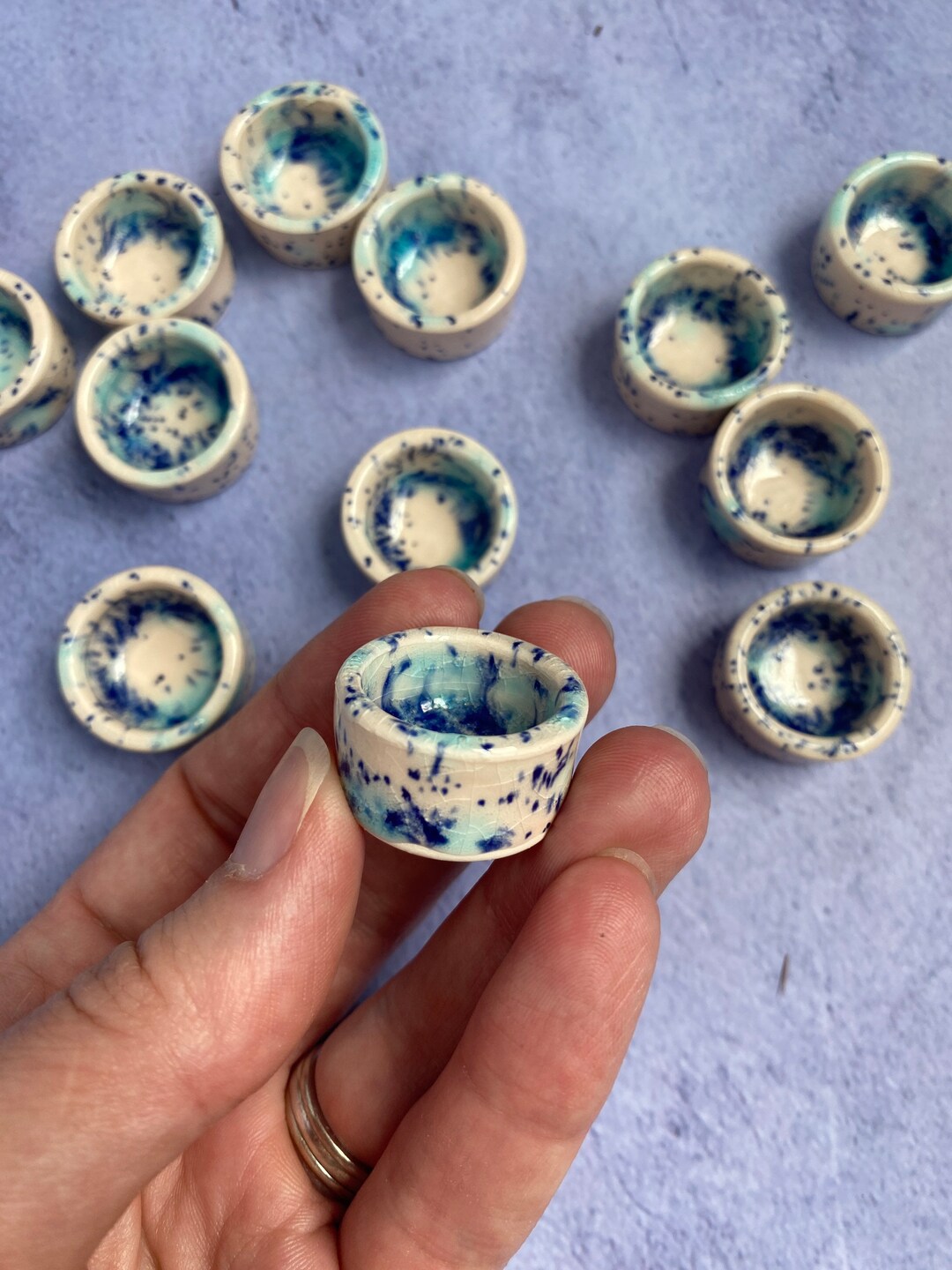 Ceramic Watercolor Pans Set of 12 Round Individual Pans - Etsy
