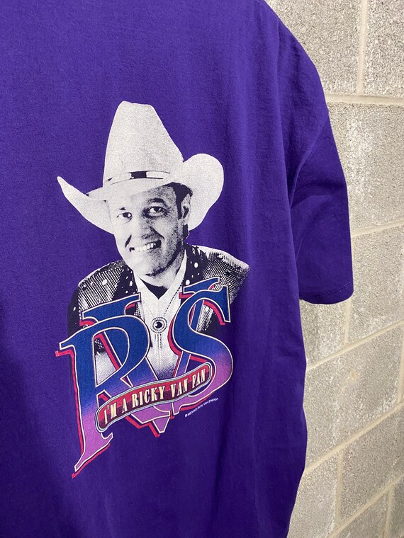 1990s I’m A Ricky Van Fan Purple Graphic Country Sing… - Gem