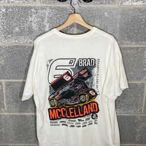 Vintage Y2K 2000s Brad Mcclelland Sprint Car Dirt Track Racing Graphic ...
