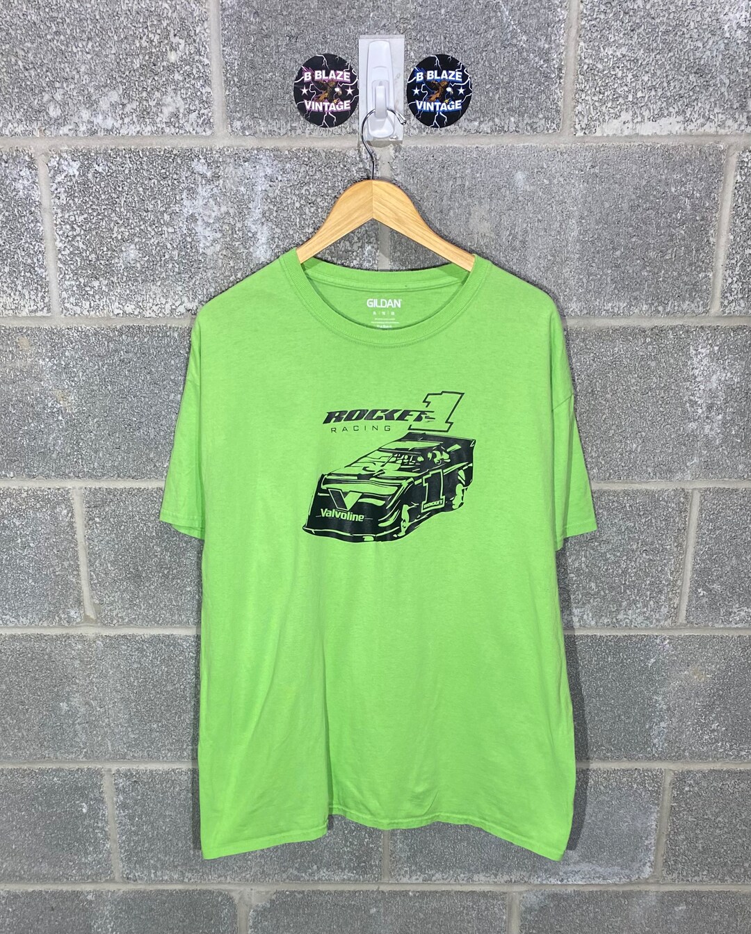 Y2K 2010s Rocket 1 Racing Late Model Dirt Track Racing Lime Green ...