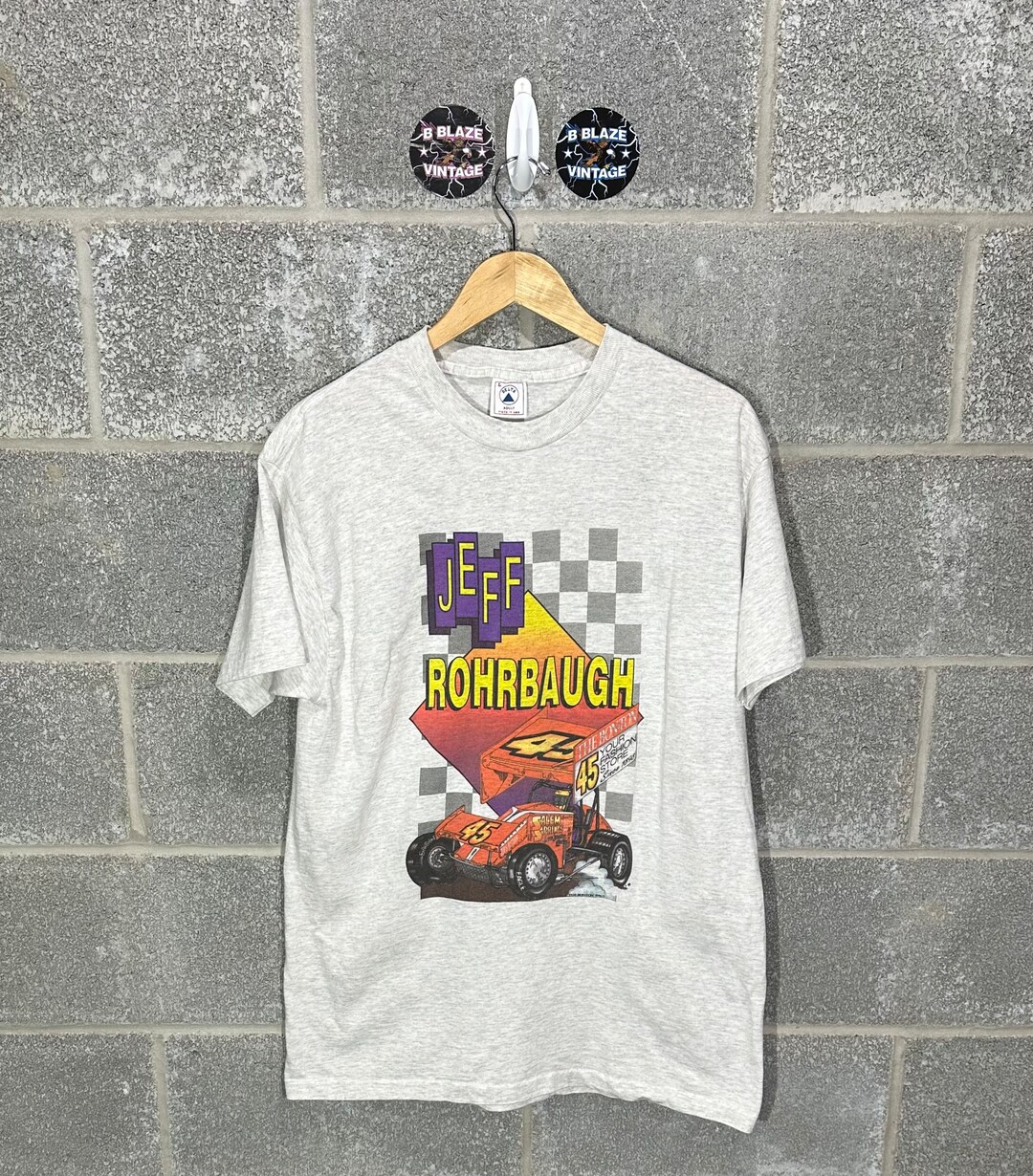 Vintage 1990s Jeff Rohrbaugh Sprint Car Single Stitch VTG Racing ...