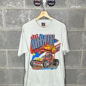 Vintage 1990s Jeff Rohrbaugh Sprint Car Single Stitch VTG Racing Screen ...