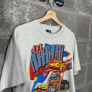 Vintage 1990s Jeff Rohrbaugh Sprint Car Single Stitch VTG Racing Screen ...