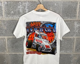 Vintage Y2K 2000s Brad Mcclelland Sprint Car Dirt Track Racing Graphic ...