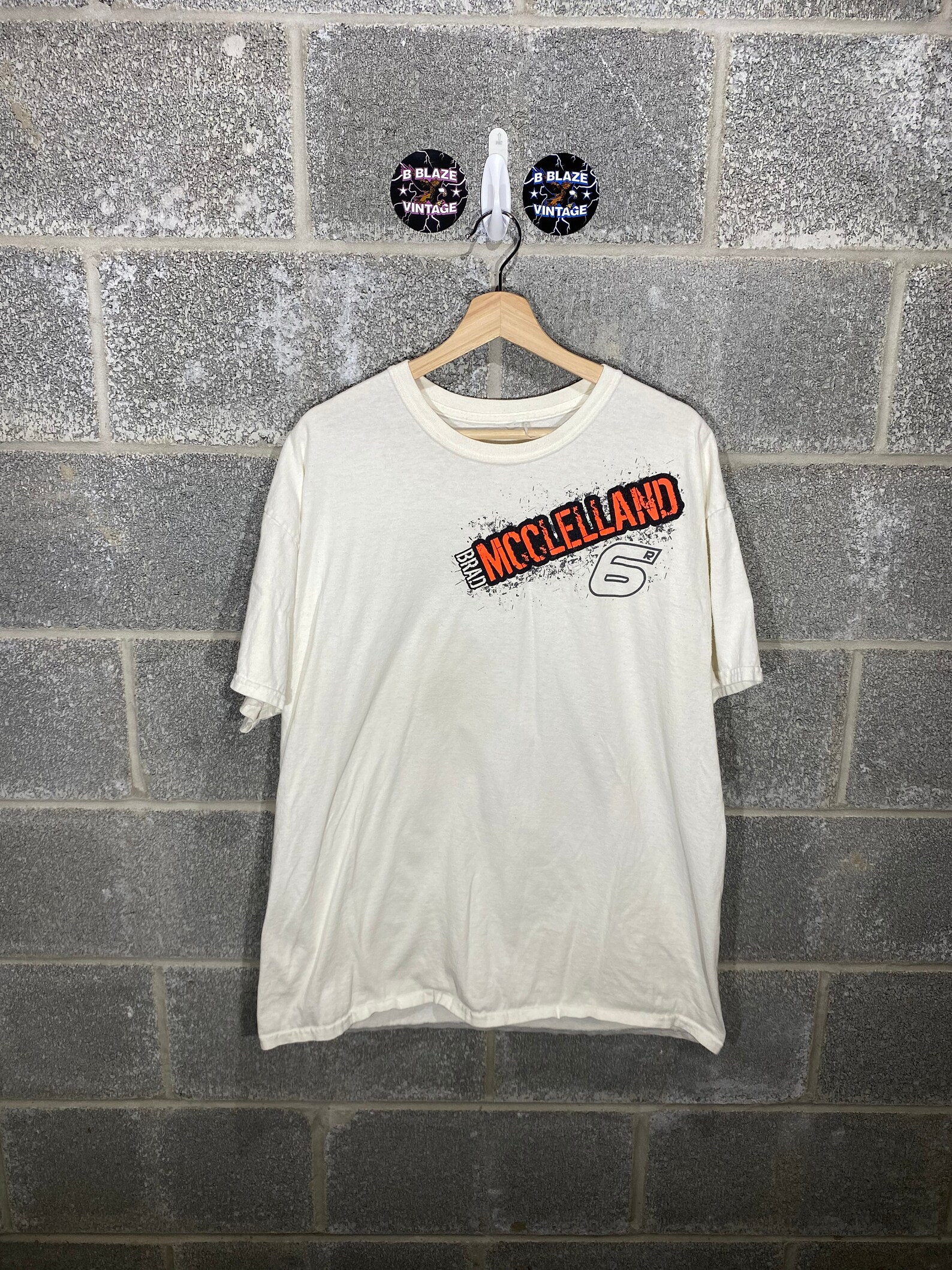 Vintage Y2K 2000s Brad Mcclelland Sprint Car Dirt Track Racing Graphic ...