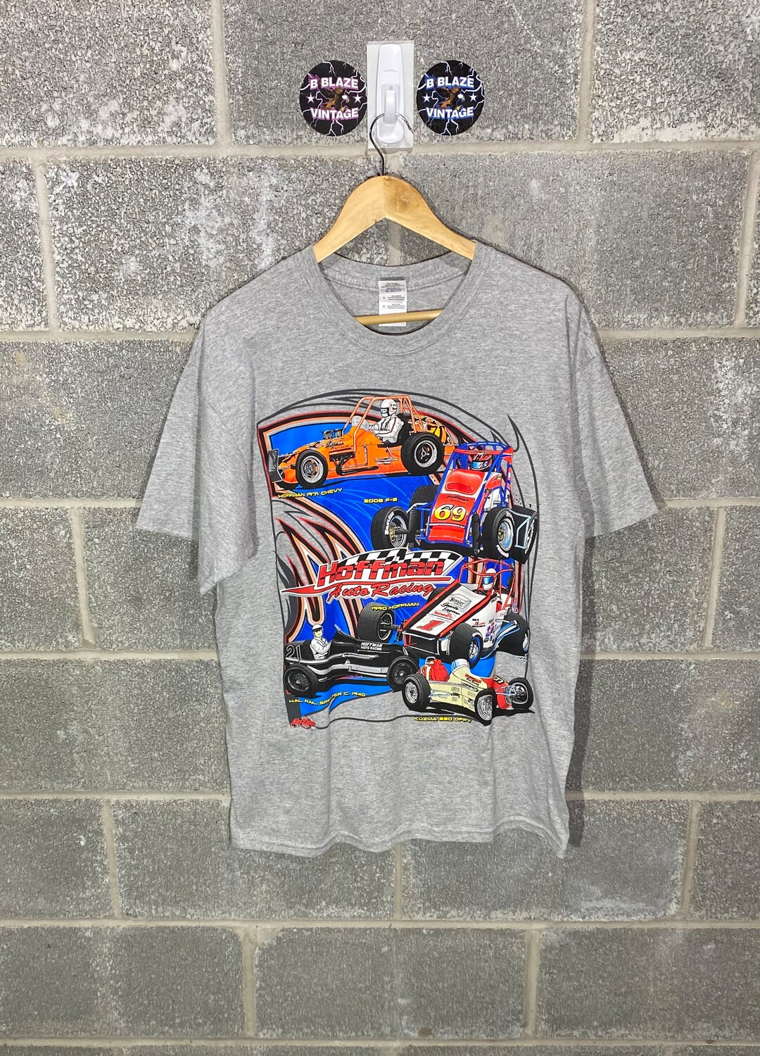 Vintage Y2K 2000s Hoffman Racing Team VTG Dirt Track Open Wheel Racecar ...