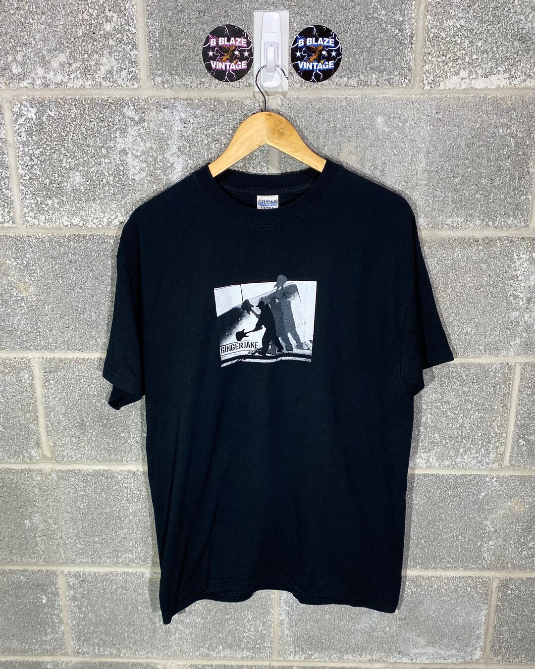 Vintage Y2K 2000s Gingerjake Black Graphic Band Tee T-shirt - Etsy