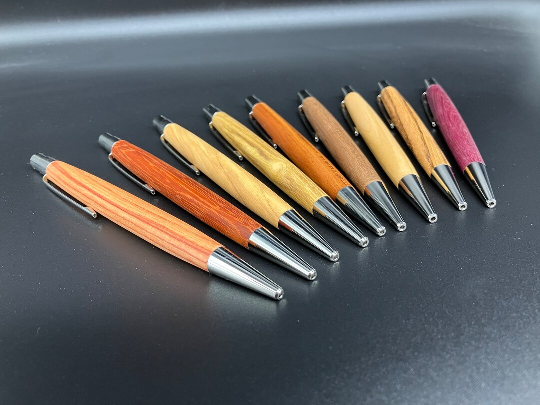 Your Desired Ballpoint Pen With Click Mechanism, Hand-turned, Engraving ...