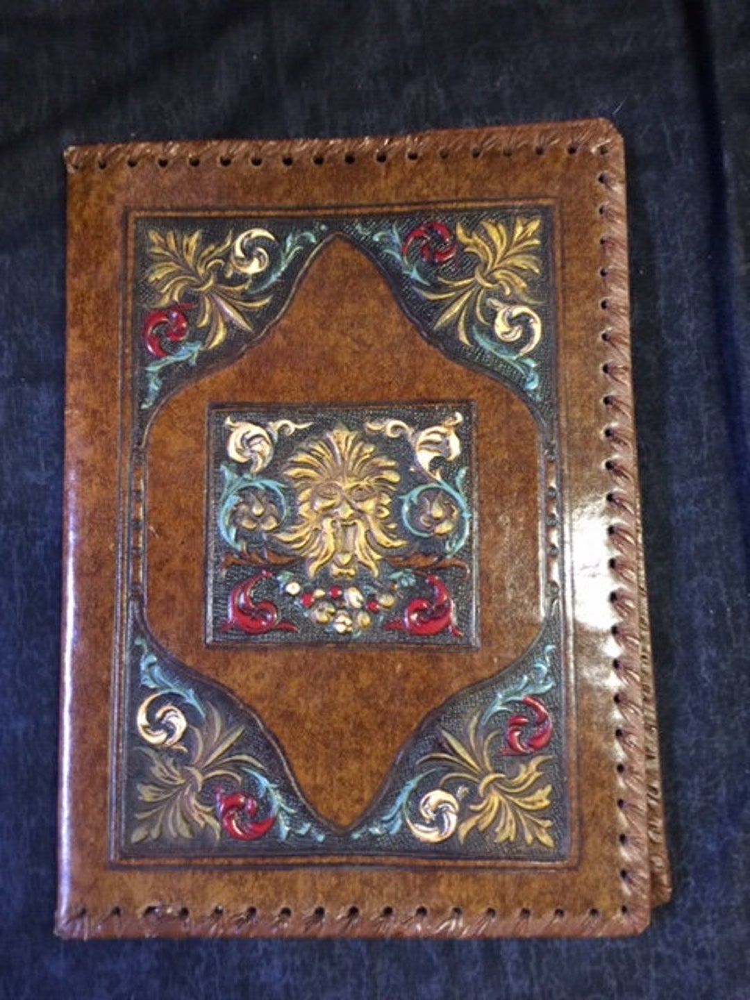 Vintage Gothic Leather Letter Holder - Etsy