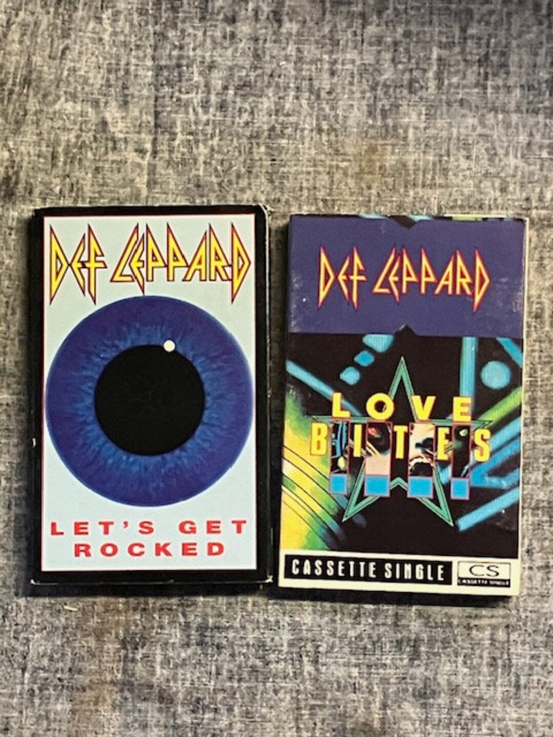 Def Leppard RARE Rock Singles Cassette Tapes Love Bites and Let's Get ...