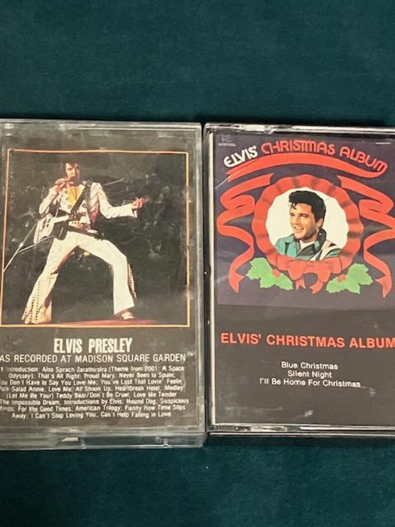 Elvis Presley Classic Audio Tape Cassette Albums Christmas and Hits - Etsy
