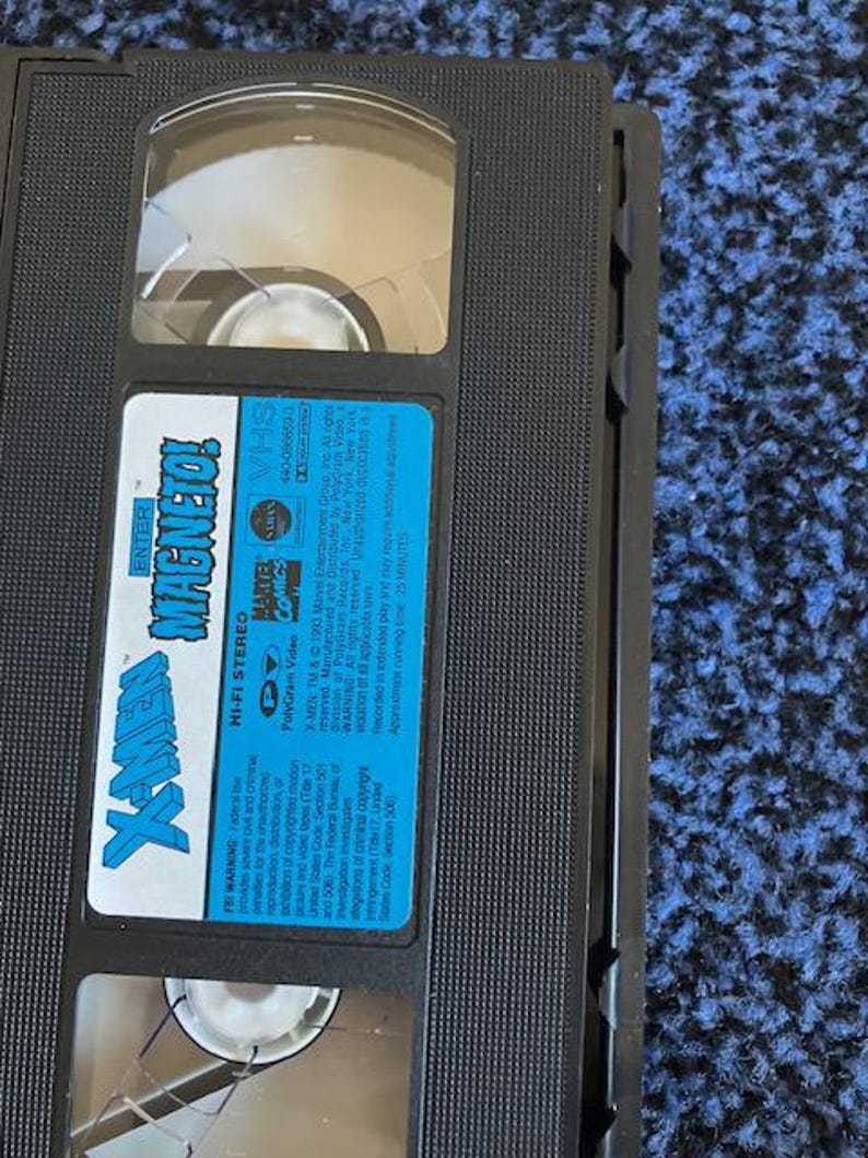 X-men Magneto Classic VHS Movie Cassette Collectible - Etsy