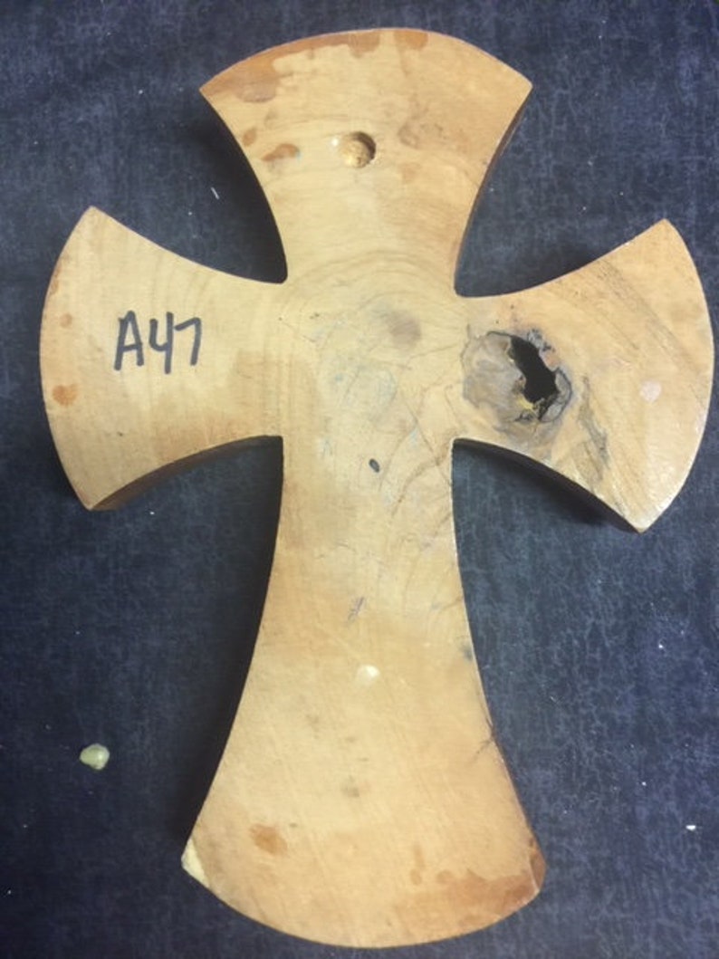 Live Edge Cross Wooden Art Piece With Decorative Inset Center - Etsy
