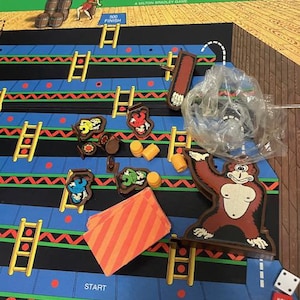 Vintage Milton Bradley Donkey Kong 1980s Board Game Classic - Etsy