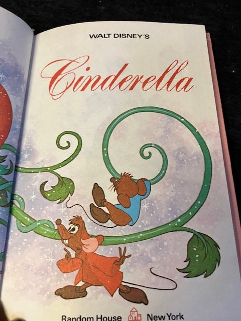 Walt Disney Cinderella Children's Book Classic 1974 Hardcover - Etsy