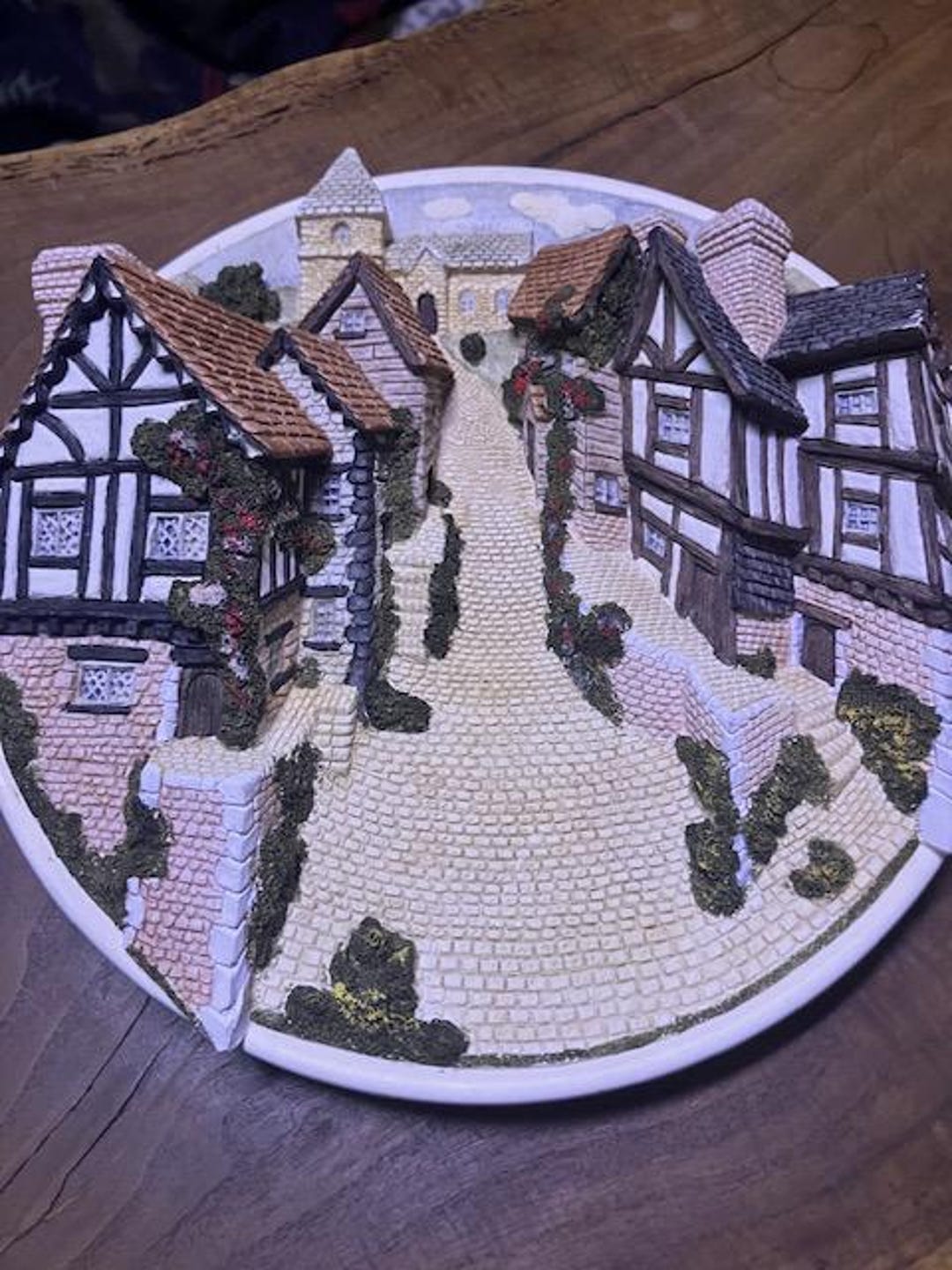 David Winter Cottages 3D Plate Hanging Collectible Piece Set of 2 ...