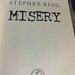 Stephen King Misery First Edition 1987 Viking Original Dust Jacket - Etsy